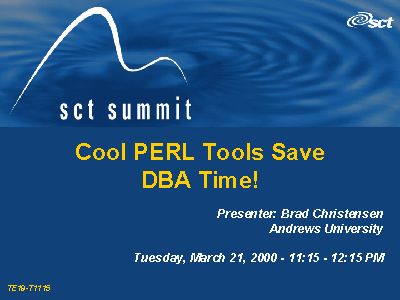 Cool PERL Tools Save